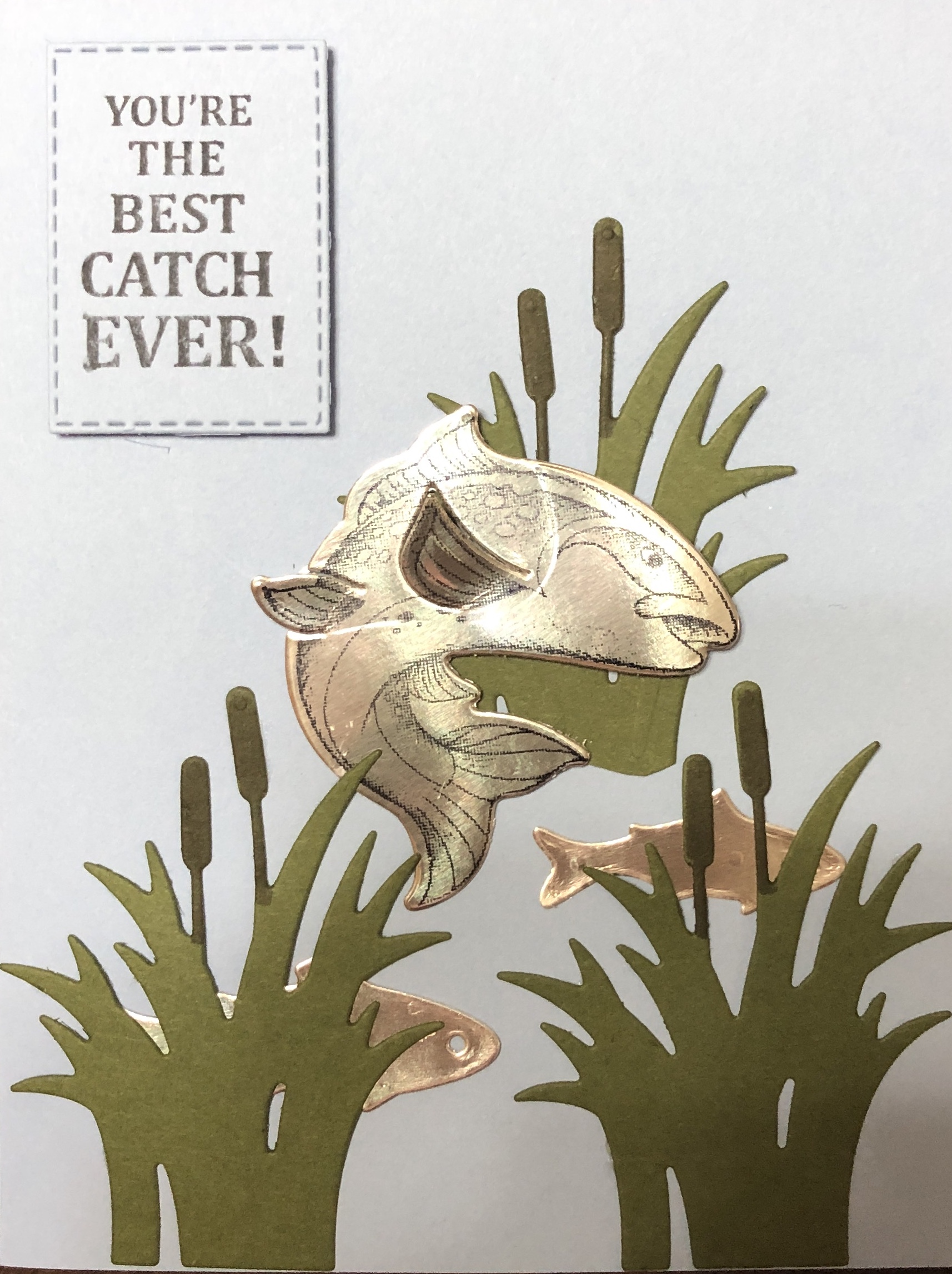 Best Catch Stamp Anniversary Card • The Soggy Stamper